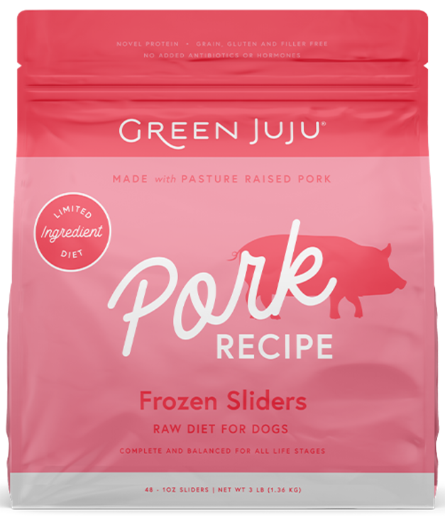 Dog Frozen Raw Pork Sliders – Higgie's Pet