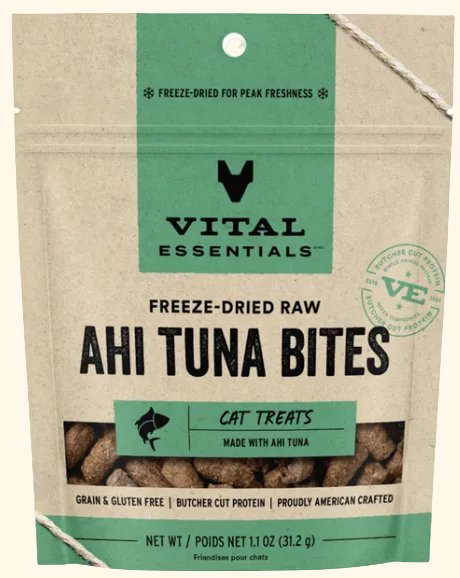 FD Ahi Tuna Bites 1.1OZ | Cat – Higgie's Pet